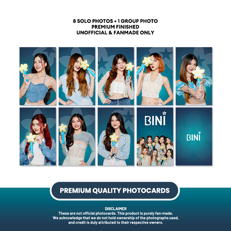 [NEW] BINI Fanmade Lightstick Photocards with Back Design | Shopee ...