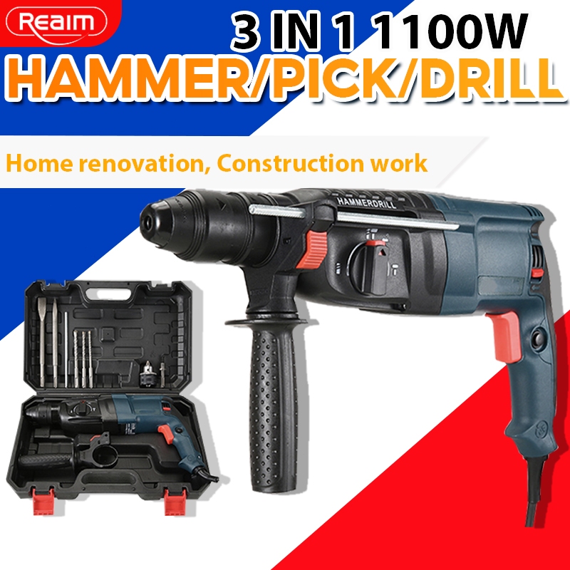 Impact Rotary Electric Hammer Chipping Drill Heavy Duty Rotary Hammer ...