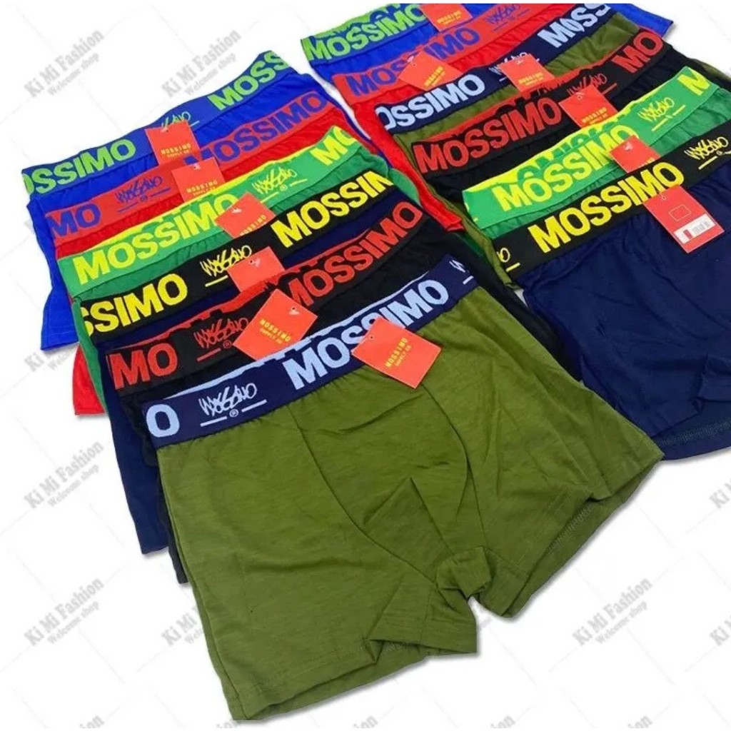 6/12pcs Men's Solid Color Boxer Briefs(RANDOM) | Shopee Philippines