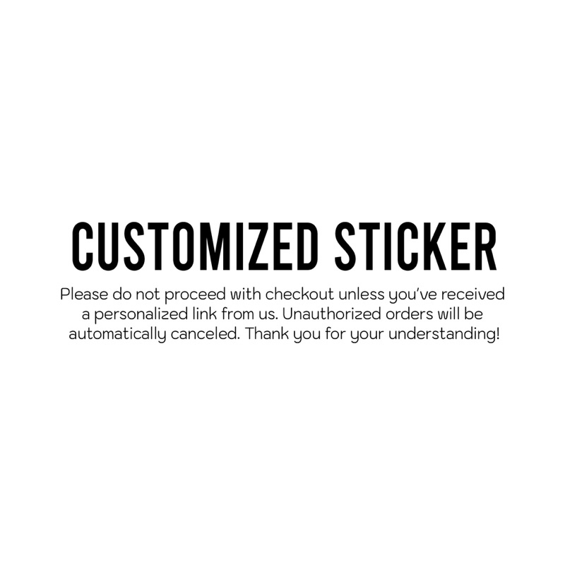 Personalized Customize Sticker By Art98 | Shopee Philippines