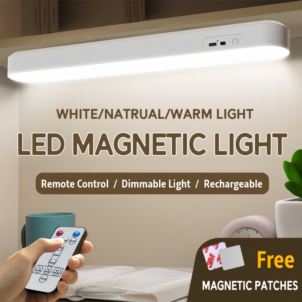 Magnetic Rechargeable Led Light Study Light for Room USB Desk Lamp Mini ...