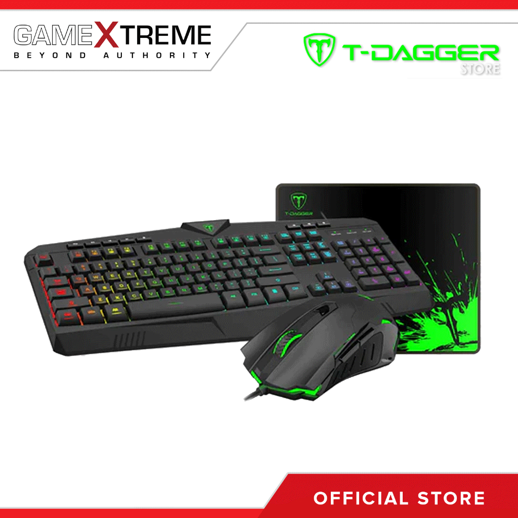 T- Dagger T-TGS006 Combo 3in1 (Black) | Shopee Philippines