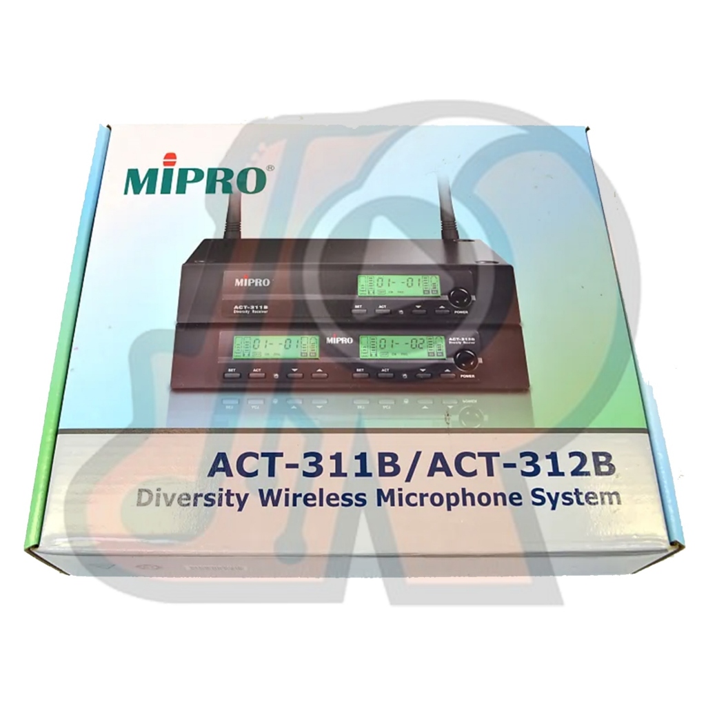 MIPRO ACT-311B/ACT-312B Diversity Wireless Microphone System - Receiver ...