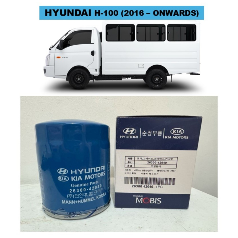 Oil Filter for Hyundai Starex, Grand, H100/200, Kia, Sorento, Carnival ...