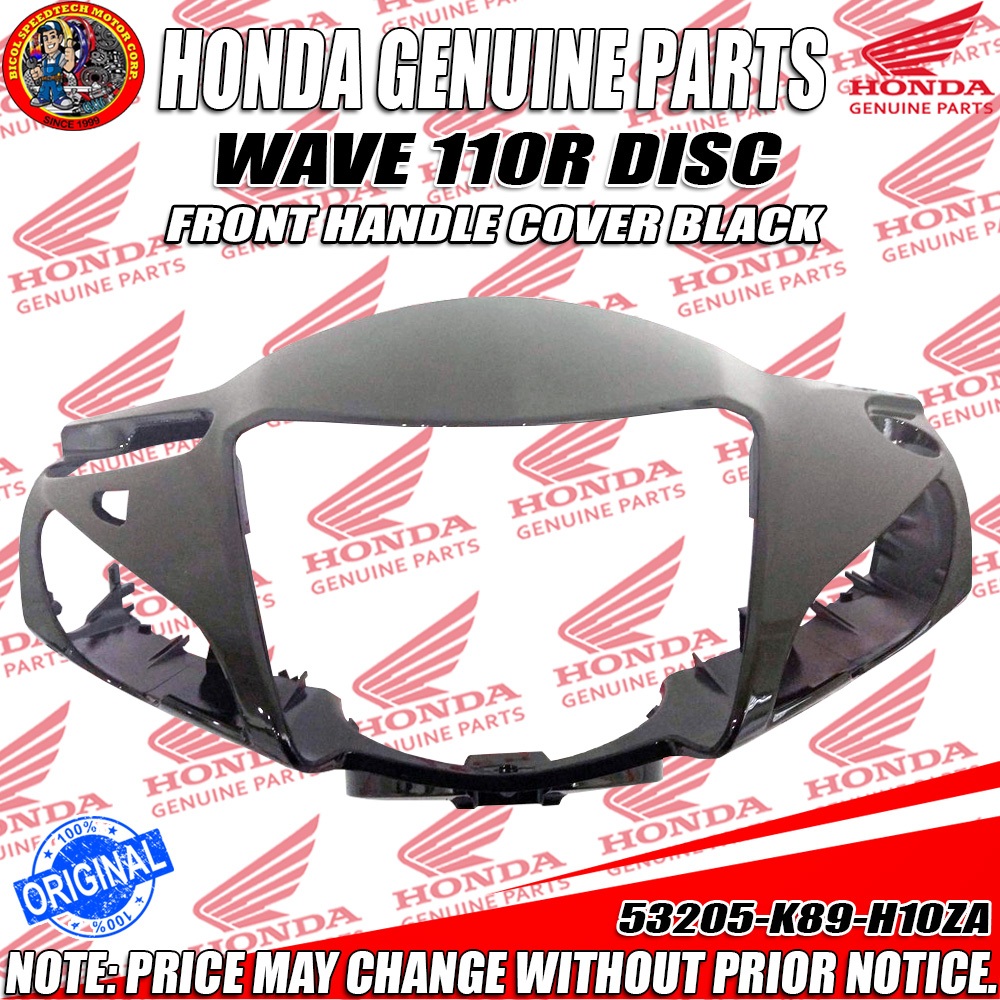 HONDA WAVE 110R DISC FRONT HANDLE COVER BLACK (HPI) (GENUINE: 53205-K89 ...