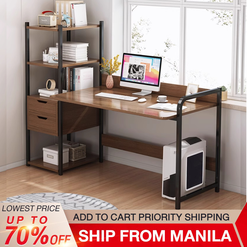 Computer desk,bedroom desk,bookshelf integrated desk,student study desk ...
