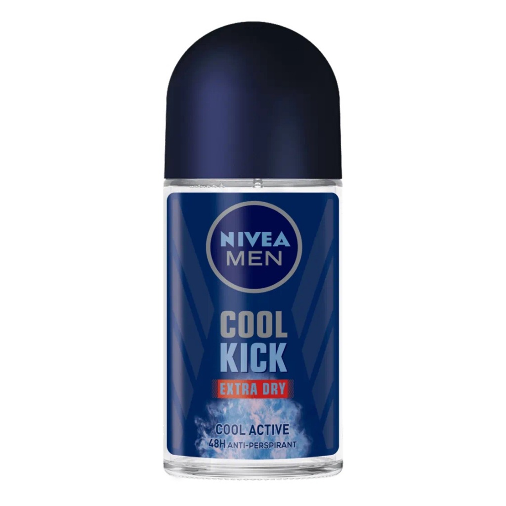 NIVEA Men Cool Kick Extra Dry - 48H Anti-Perspirant for Active Men 50ml | Shopee Philippines