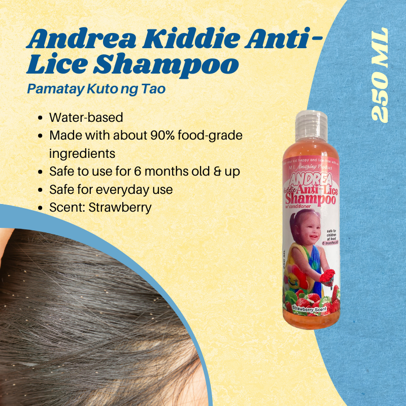 250 ML Andrea Anti-Lice Shampoo // pamatay kuto | Shopee Philippines