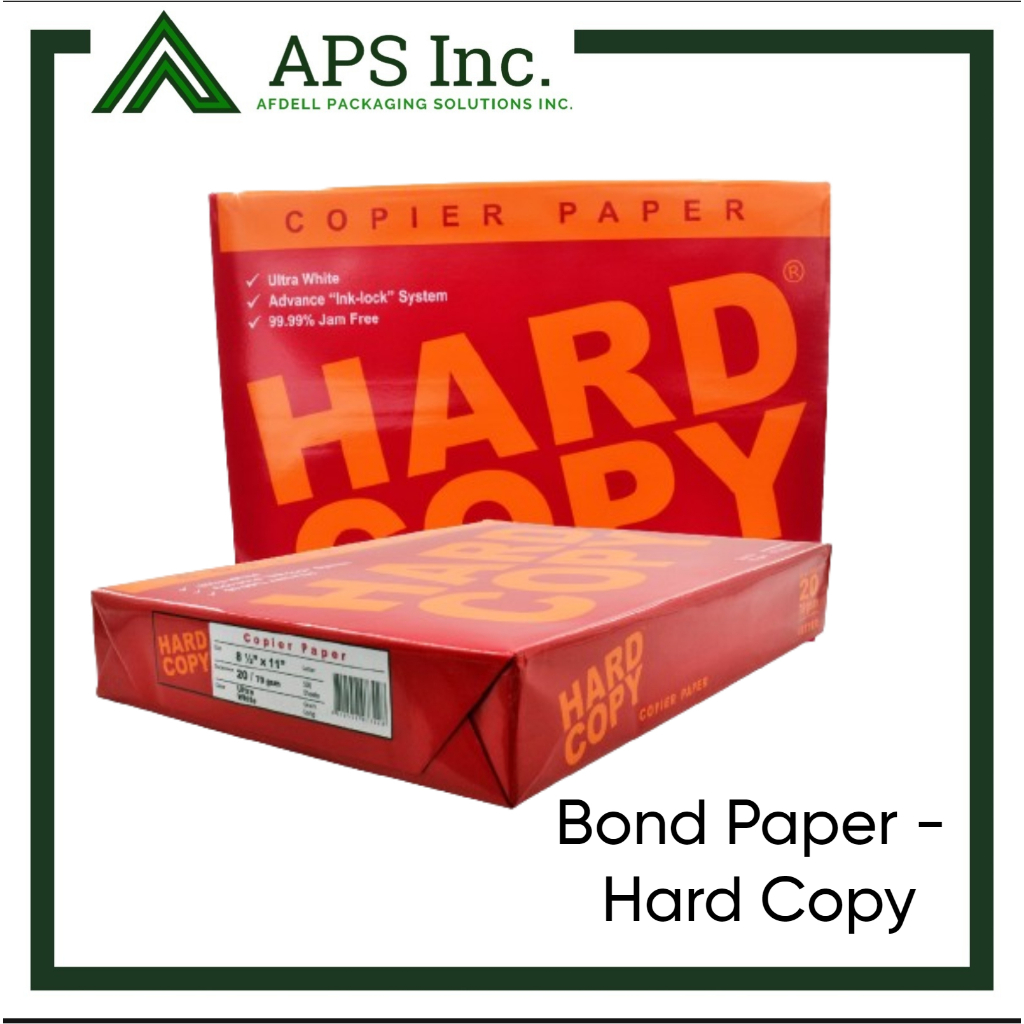 Advance Hard Copy Ultra White Copier Paper Short A4 Legal Ream 500 ...