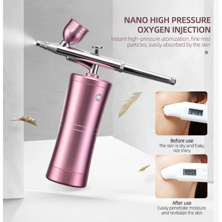 Beauty Airbrush System Mini Airbrush Kit Spray Facial Oxygen injection ...