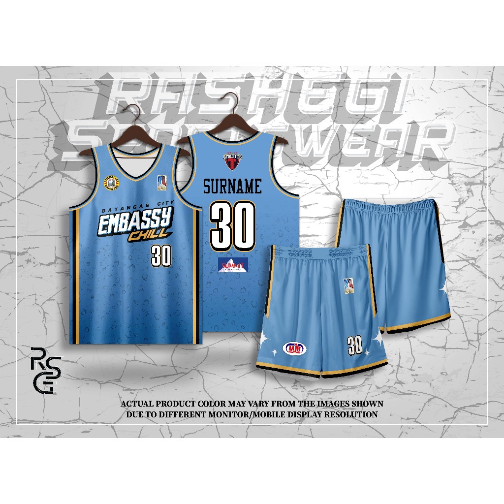 2025 RSG Customized Jersey Full Sublimation MPBL Blue | Shopee Philippines