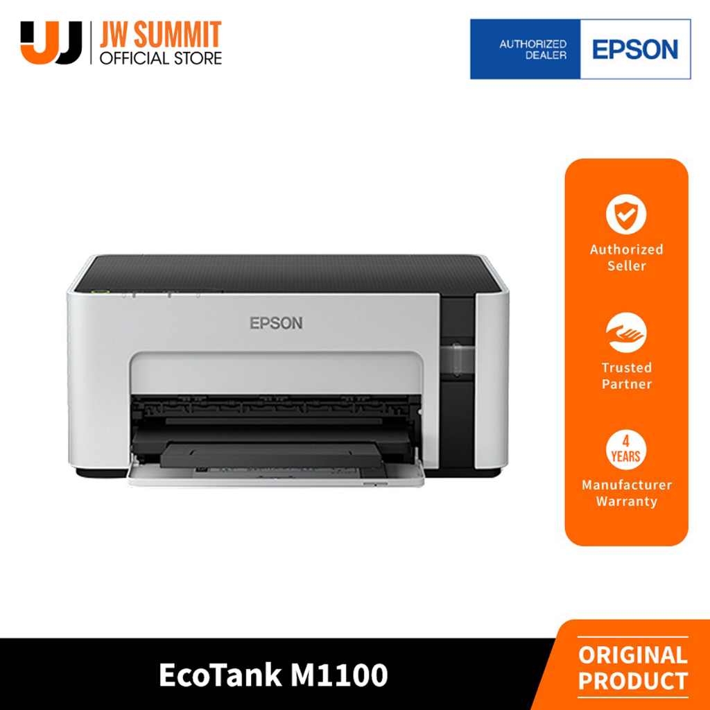 Epson EcoTank M1100 Monochrome Ink Tank Printer | Shopee Philippines