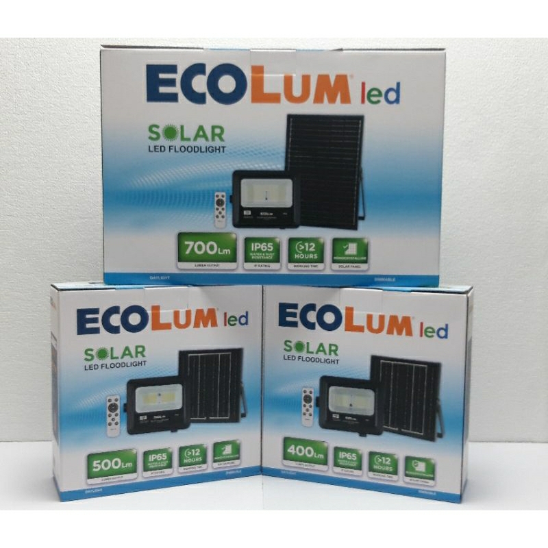 Ecolum Solar LED Floodlight (25w,40w,60w) | Shopee Philippines