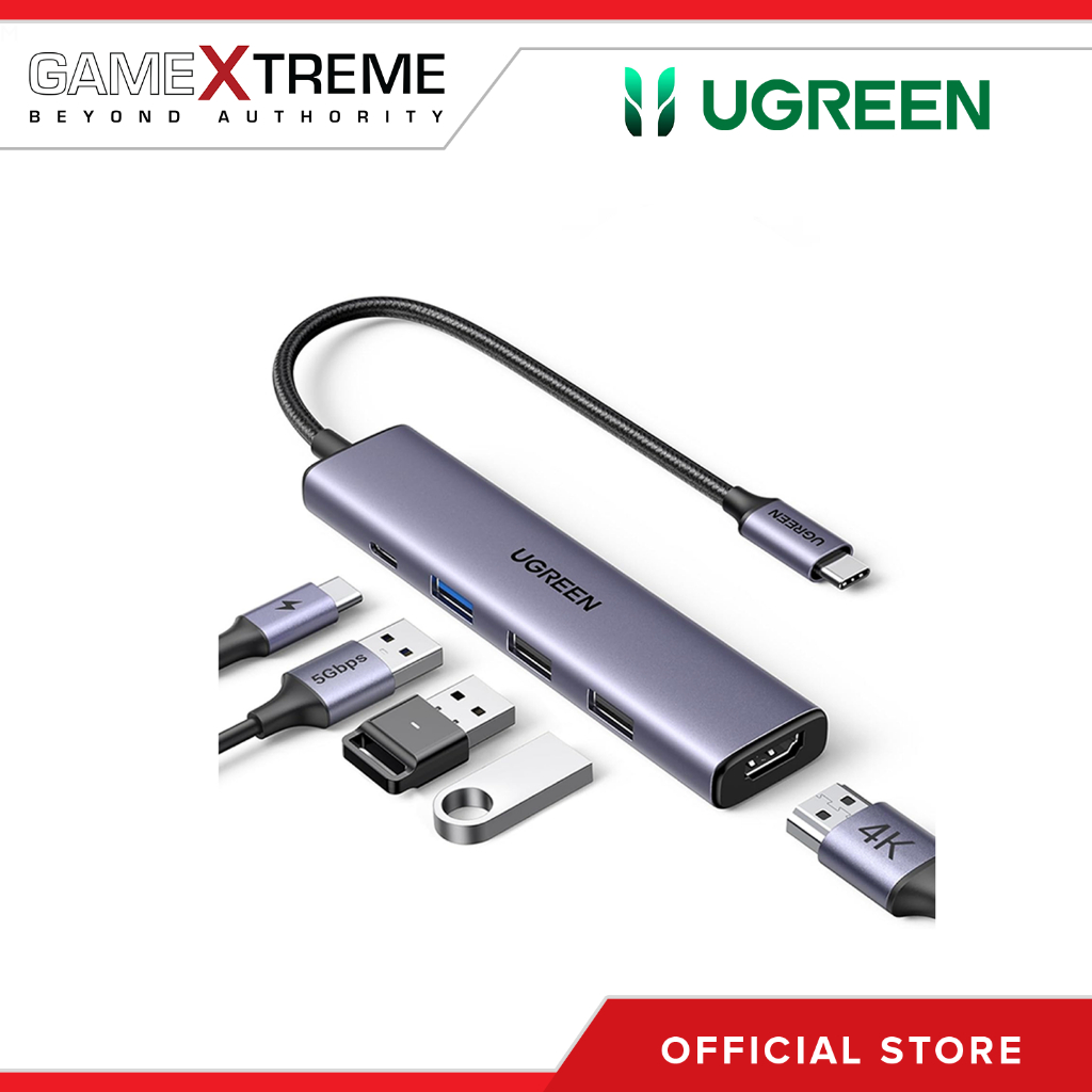 UGreen USB-C 5-In-1 Multifunction Adapter - 15cm (CM511/15596) | Shopee Philippines