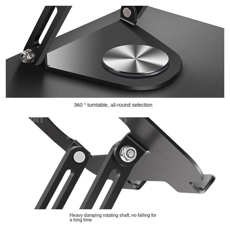 Adjustable Height Laptop Stand with 360° Rotation and Heat Dissipation ...