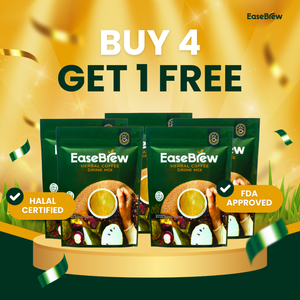 Easebrew Herbal Coffee Buy 4 Get 1 Free (5 Boxes) Natural Healthy ...