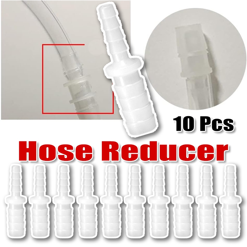 10Pcs Hose Reducer 8mm to 4mm Reducer Connector Barbed Hose Fitting ...