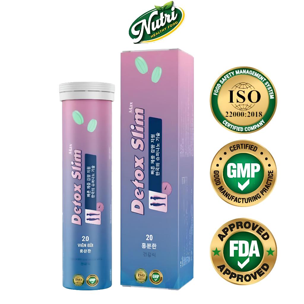 Detox Slim Original Effervescent Tablets 1 Box of 20 Tablets, Losing ...
