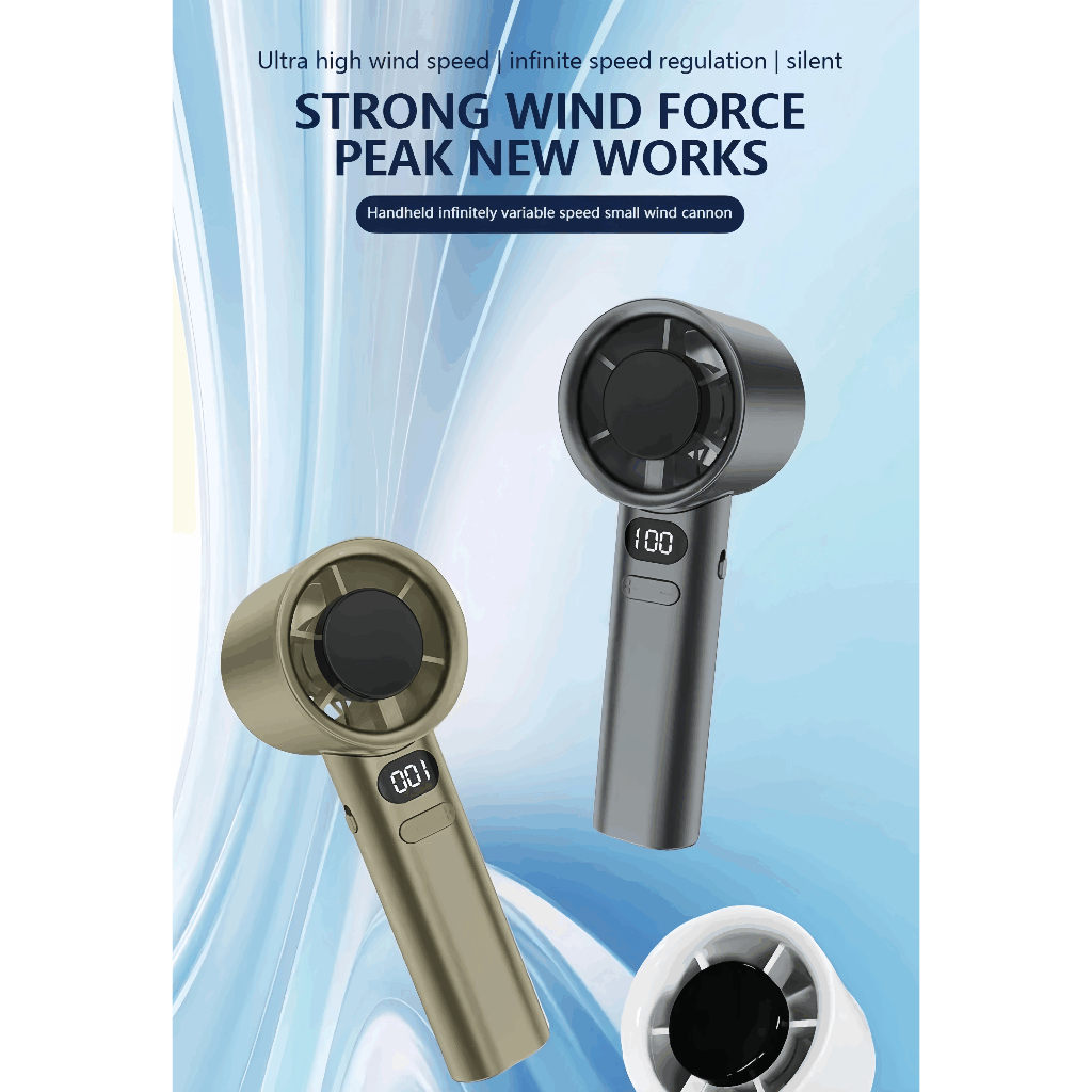 M11 high speed Handheld minifan turbo fan 120wind speed | Shopee ...