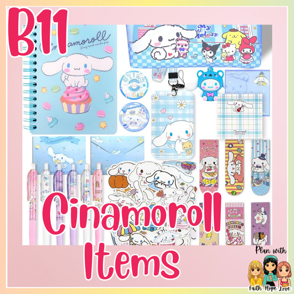 PWFHL B11 Cinamoroll Items stationery collections | Shopee Philippines