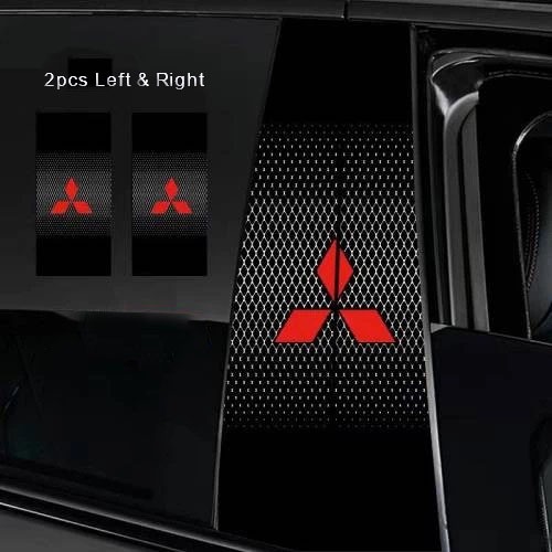 Mitsubishi Car Logo Sticker Carbon Center Colum Spot Personalized ...