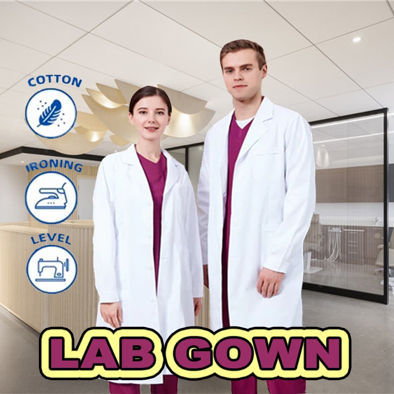 Lab Gown Lab Coat Lab Gown For Students White Coat Lab Coat white ...