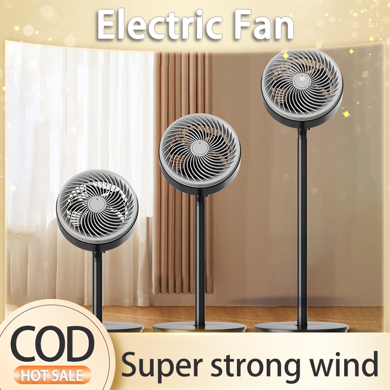 12 Inch Electric Fan Stand Fan Strong Wind Air Circulator Fan Household ...