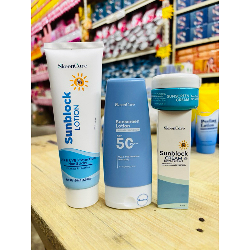 (Original)SkeenCare Sunblock cream10g and Lotion 50ml&120ml. | Shopee ...