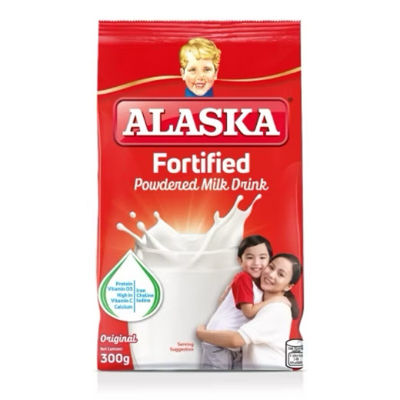 Alaska Fortified Powdered Milk Drink 300g | Shopee Philippines