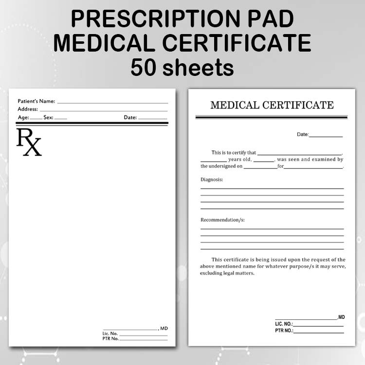 Prescription Pad, RX pad, Medical Form | Shopee Philippines