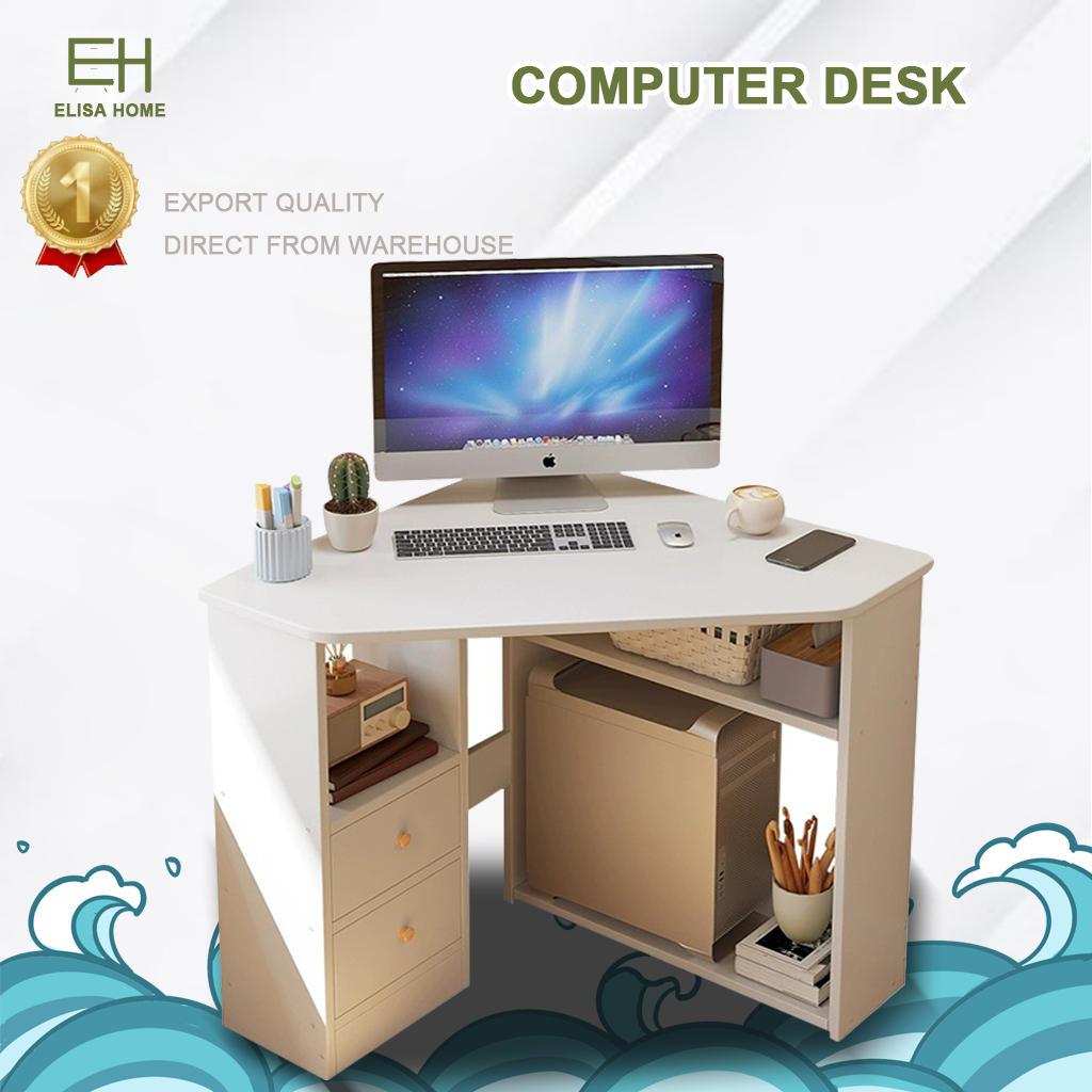 （COD)Small triangular computer desk, corner computer desk, computer ...
