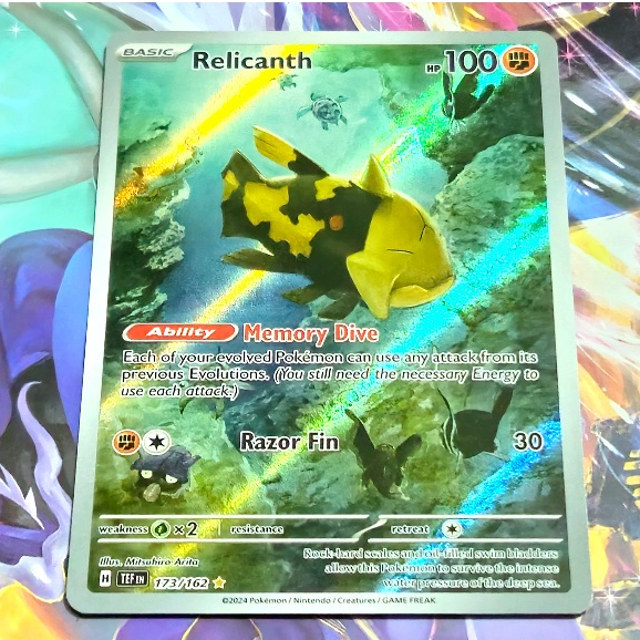 Pokemon TCG Relicanth Temporal Forces Illustration Rare | Shopee ...