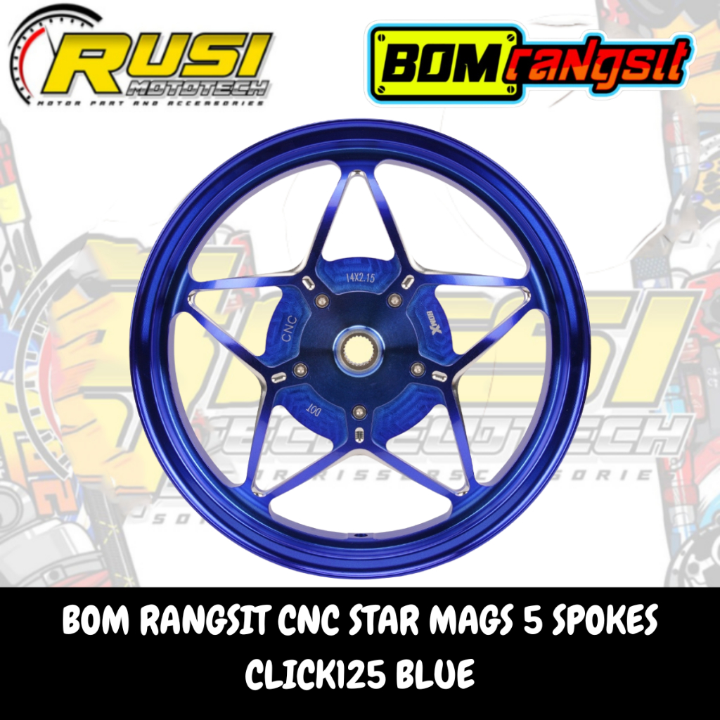 BOM RANGSIT CNC MAGS STAR 5 SPOKES | Shopee Philippines