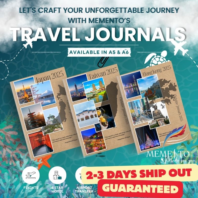 Personalized Travel Journal Stamp Notebook Japan Hongkong Taiwan ...