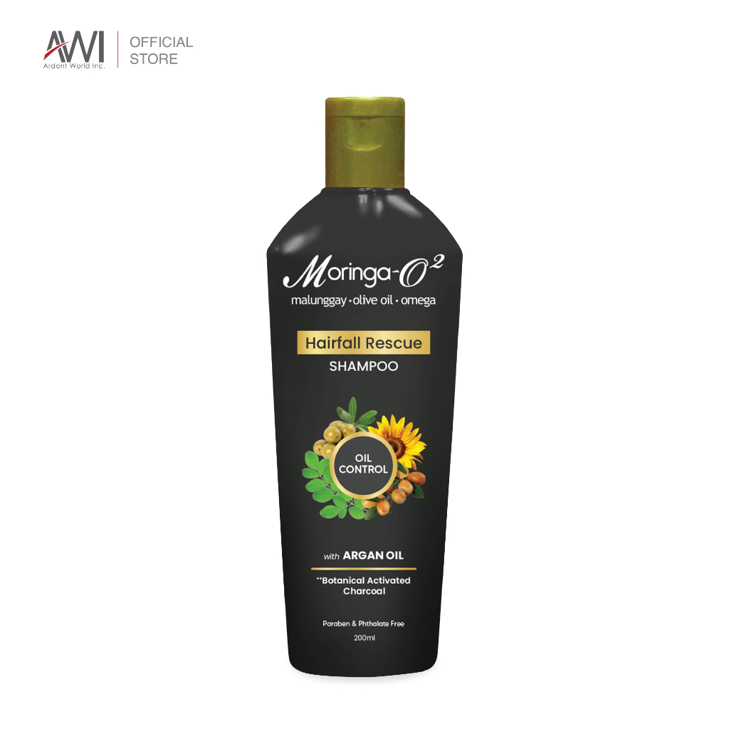Moringa-O2 Herbal Hairfall Rescue Shampoo - Oil Control 200ml | Shopee ...