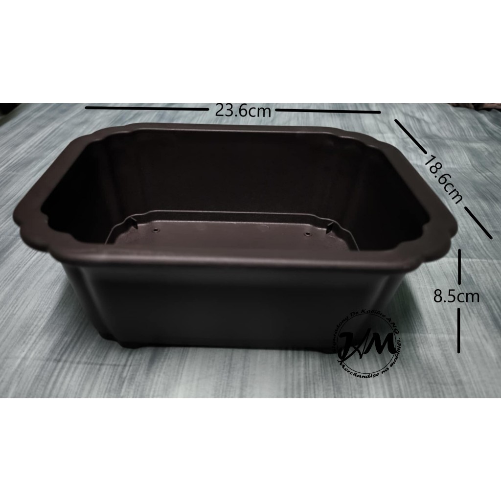 Super Thick Bonsai Pot, Dark brown plastic pot, high heat resistance ...