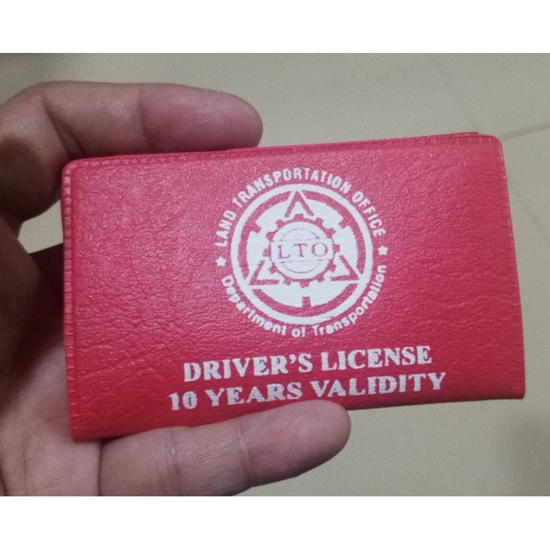 LTO DRIVER'S LICENSE COVER (L. RED) | Shopee Philippines