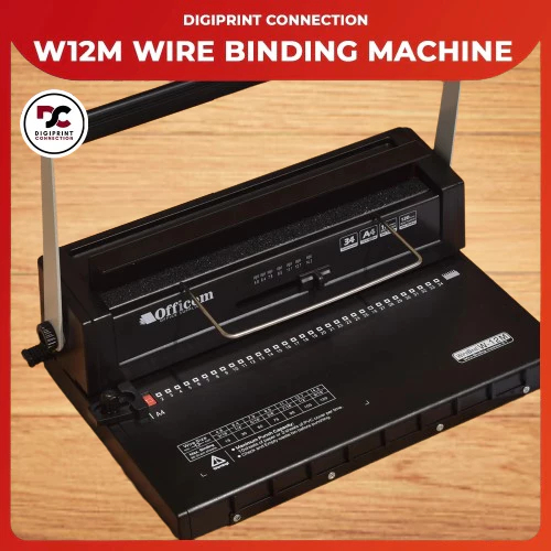 OFFICOM Wire Binding Machine W12M binder A4 Heavy Duty Double Loop Wire ...