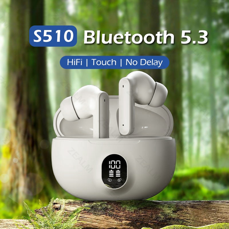 S510 TWS Bluetooth Earphones with Mic Stereo HiFi Earbuds Wireless ...