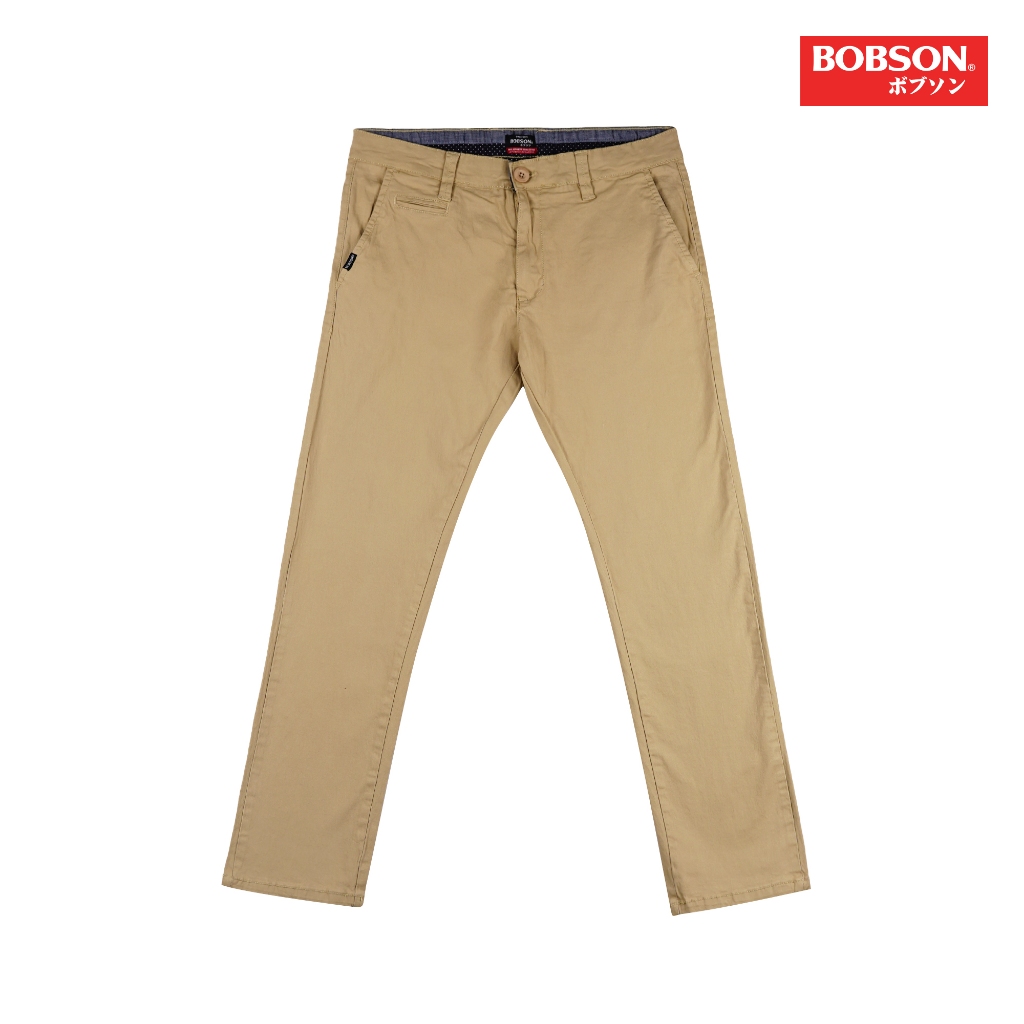Bobson Japanese Men's Basic Non-Denim Chino Pants Mid Waist 164527 (Khaki) | Shopee Philippines