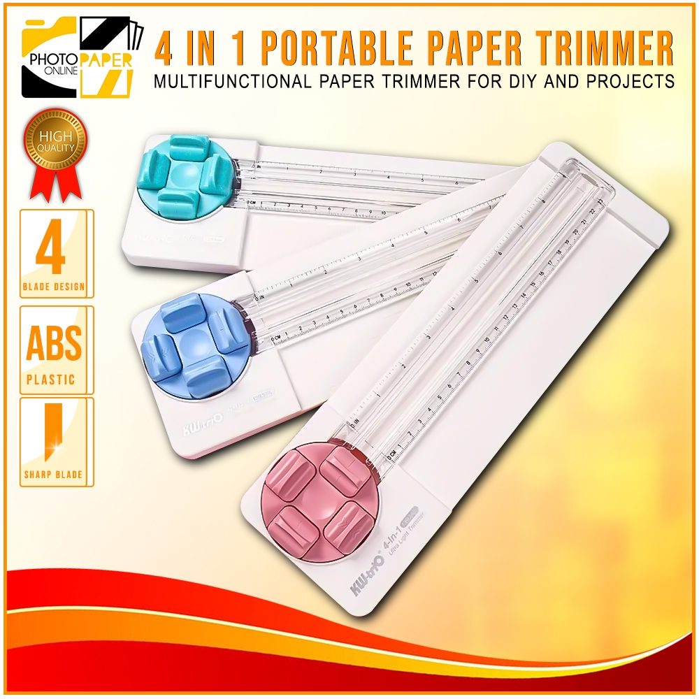 4in1 Portable Paper Trimmer Multifunctional for DIY Projects ...