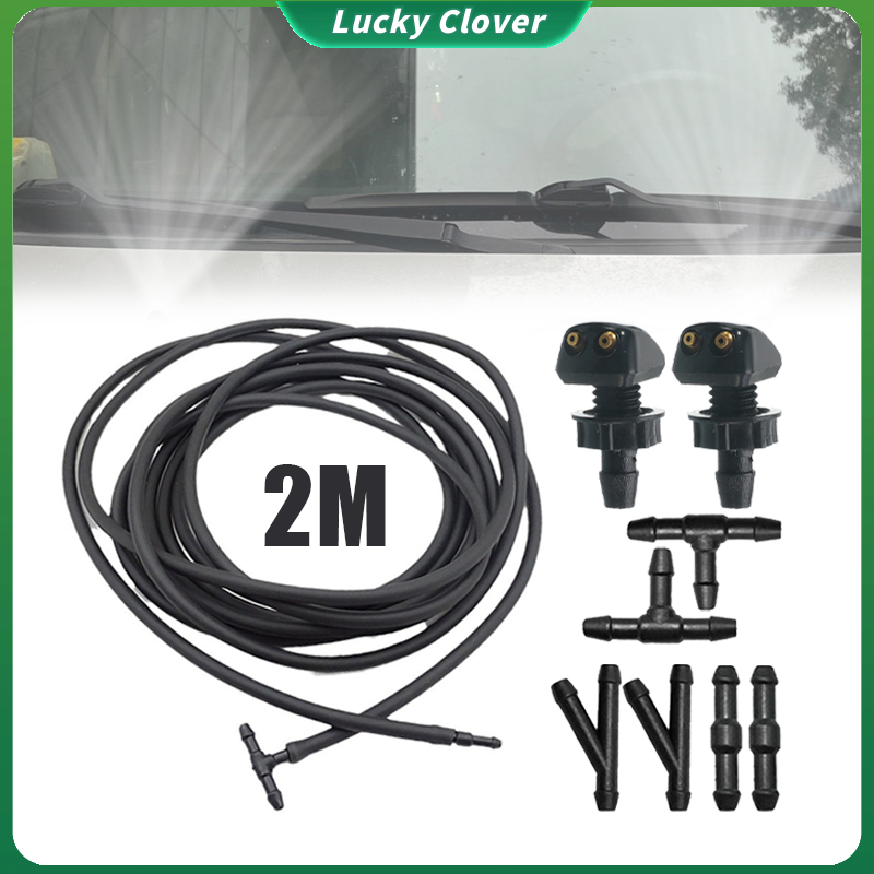 2M Car Windscreen Washer Hose with Cars Wiper Spray Nozzle Connector ...
