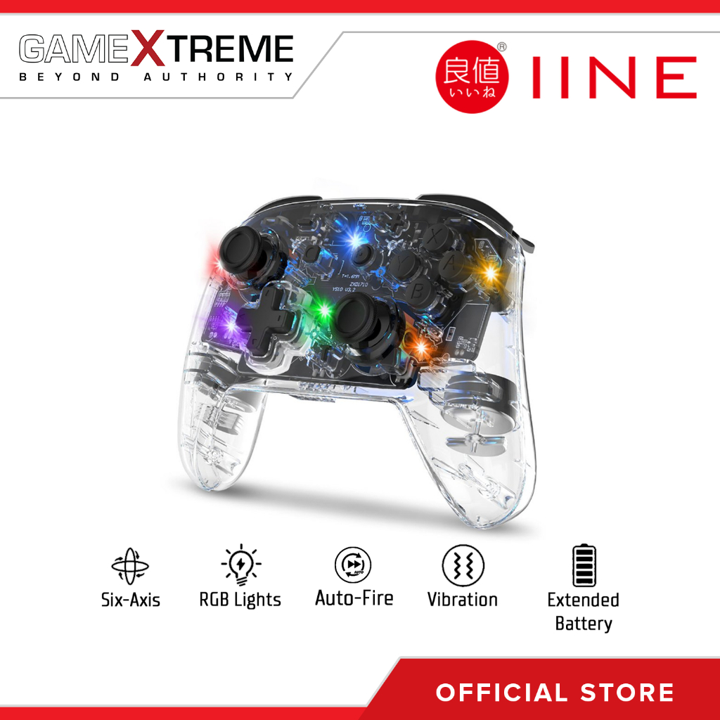 IINE Switch Wireless Game Controller (Clear) (L513) | Shopee Philippines