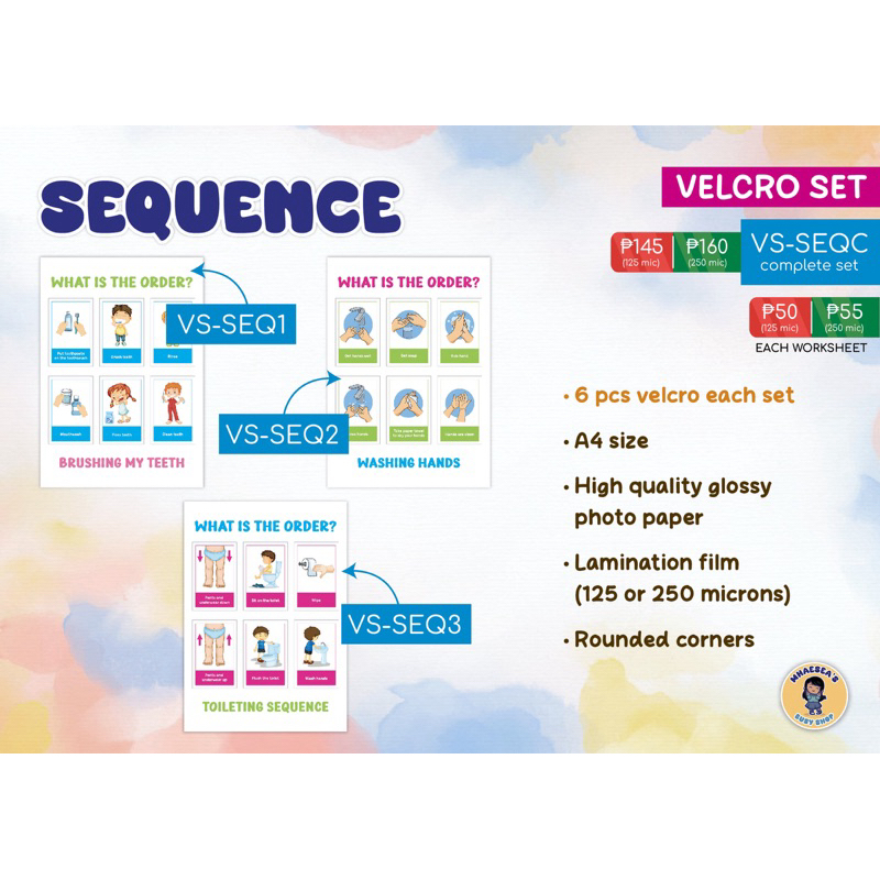 Interactive Velcro Worksheet | Busy Book - Brush Teeth, Wash Hands ...