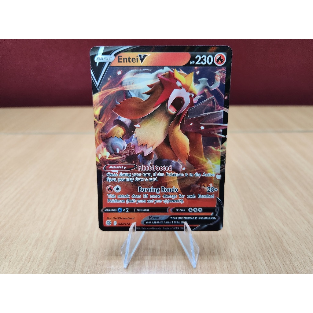 Entei V - 22/172 - Sword and Shield - Pokemon Card Singles | Shopee ...