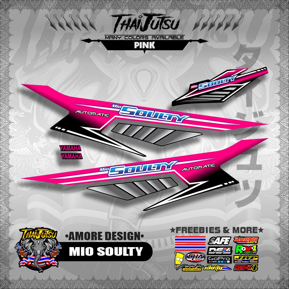 MIO SOULTY STOCK DECALS ( AMORE DESIGN )【ThaijutsuStickers】 | Shopee ...