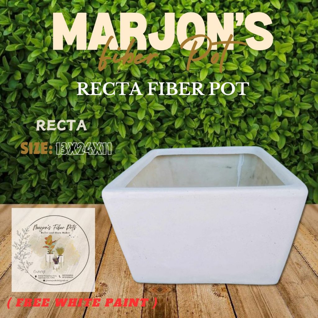 FIBER POT ( MEDIUM SQUARE ) ( LIMIT 2PCS ) | Shopee Philippines