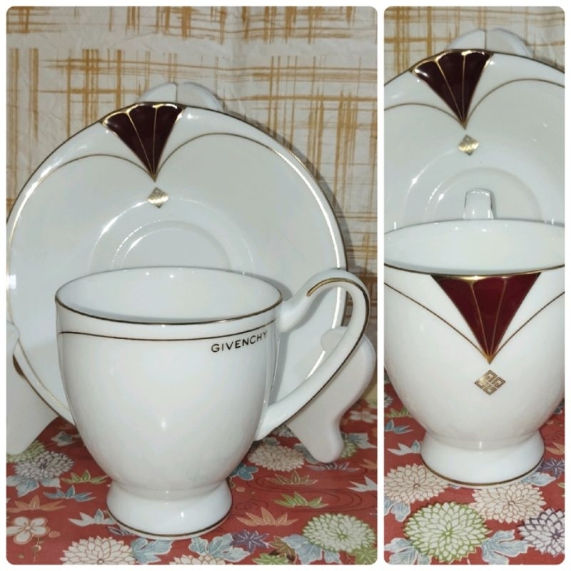 Givenchy Paris Yamaka Bone china cup and saucer | Shopee Philippines