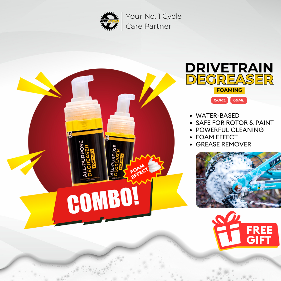 (COMBO Degreaser) Gear Cycles Drivetrain Degreaser Foaming Chain Cogs ...