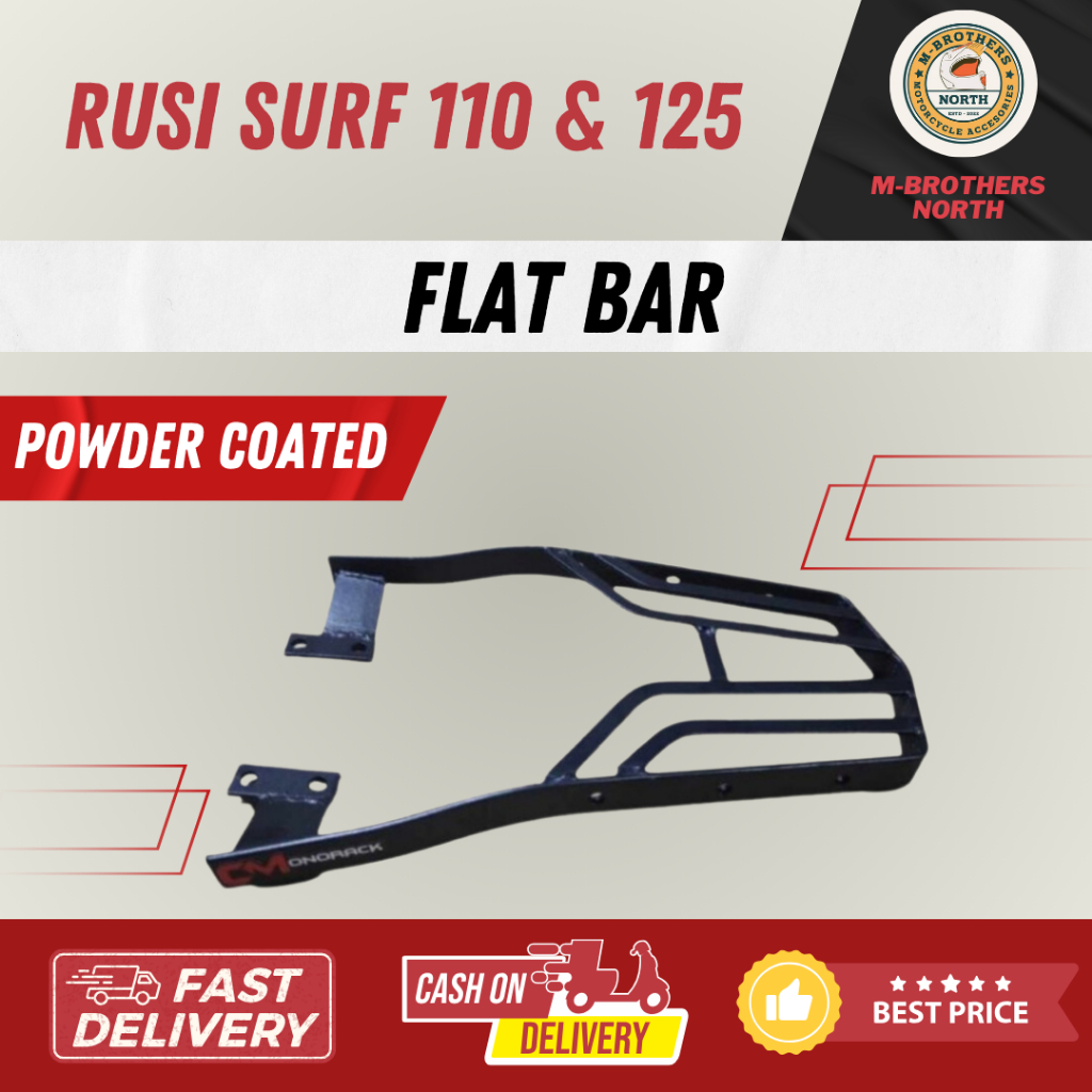 RUSI SURF 110 & 125 FLAT BAR CM MONORACK BRACKET | Shopee Philippines